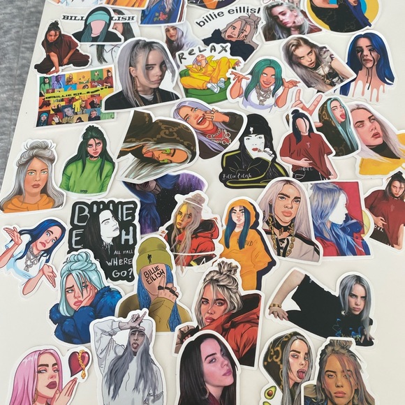 Billie Eilish | Other | Billie Eilish Sticker Bundle 45 | Poshmark